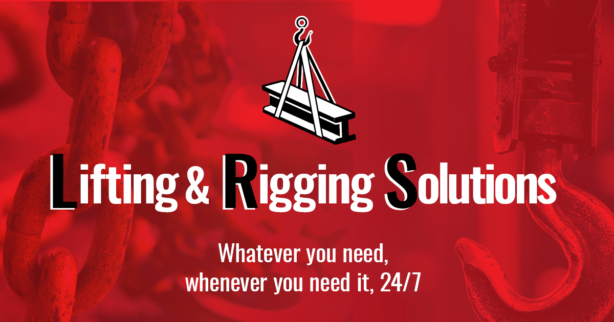 Rigging equipment 24/7 - Lifting & Rigging Solutions